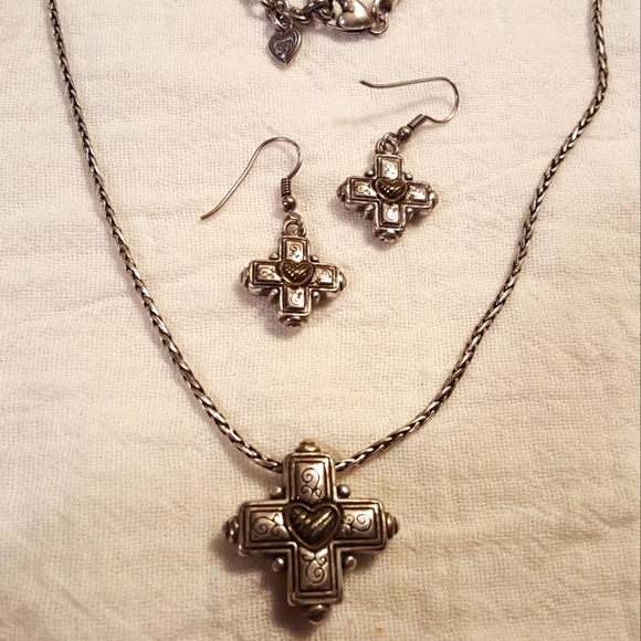 Brighton | Jewelry | Brighton Cross Matching Earrings | Poshmark